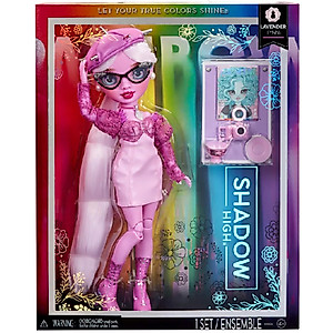 Rainbow High Shadow High Lavender - Purple Fashion Doll. Fashionable Outfit, Extra Long Hair, Glasses & 10+ Colorful Play Accessories. Great Gift for Kids 4-12 Years Old & Collectors
