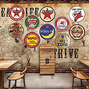 Glock Perfection OEM Safe Action Tin Sign Metal Sign Metal Poster Round Metal Tin Sign Metal Sign Wall Decor Man Cave Garage Bar Pub