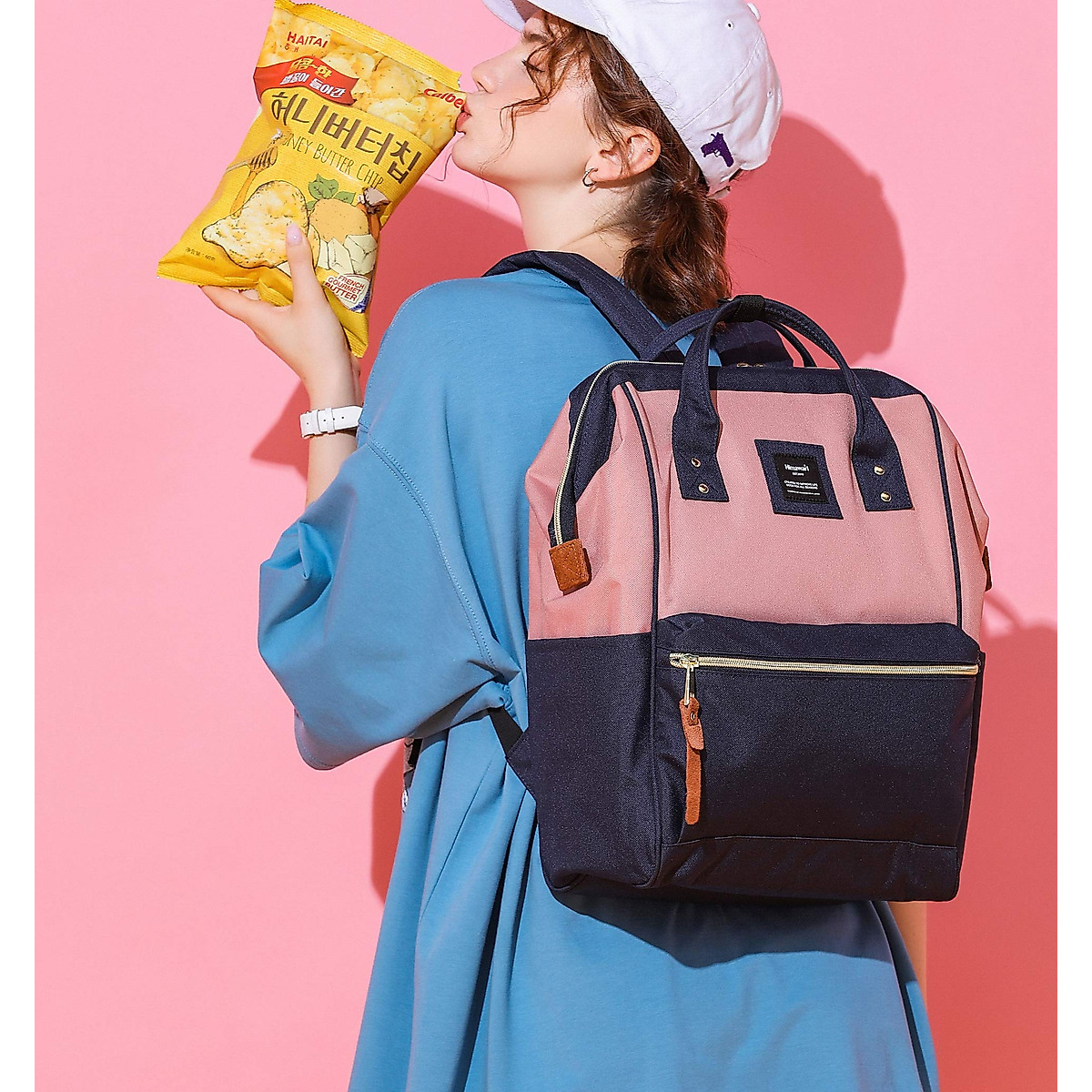 Himawari Laptop Backpack Travel Backpack With USB Charging Port Large Diaper Bag Doctor Bag School Backpack for Women&Men (XK-05#-USB L）