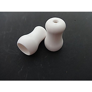 Amazing Drapery Hardware 6 Qty:White Plastic Cord Tassel for Blinds or Shade Pull Cord: Vase Shape