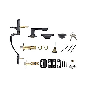 Amazon Basics Handleset with Shelby Lever - Single Cylinder - Oil Rubbed Bronze