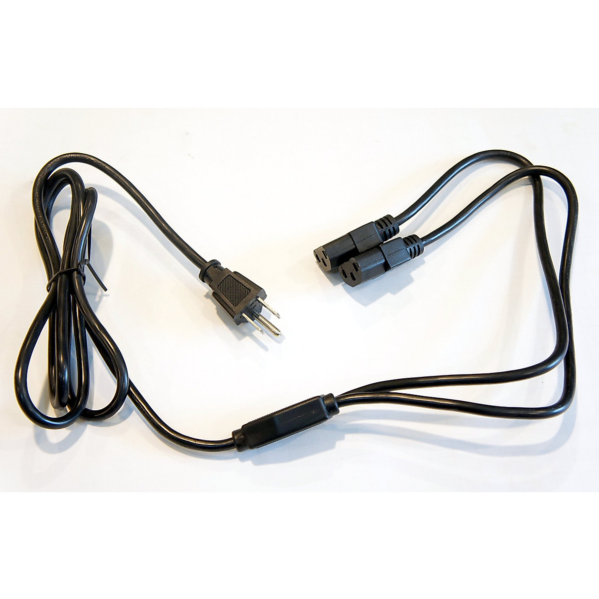 Dual Monitor Computer Screen Power Cord Cable 6 Foot AC 3 Prong Power Cord