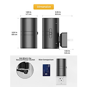 L LOHAS LED Night Light, Bright Night Light, Night Lights Plug into Wall, 5000K Daylight White, Dimmable Night Lights with Light Sensor, Decorative Night Lights for Hallway Bathroom Kitchen, 2 Pack