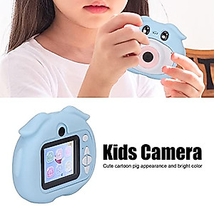 Kids Cartoon Camera, 2.0in Screen 20MP 1080P Kids Selfie Camera with 4 Layer Optical Glass, Intelligent, 32GB Supported, Christmas Birthday Gifts for Toddler