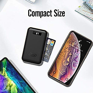 imuto 20000mAh Portable Charger Compact Power Bank External Battery Pack LED Digital Display Smart Charge Compatible with iPhone 12 Max Pro 11 XR 10 7 Plus, Samsung S10 Plus, Note 10, Tablets & More