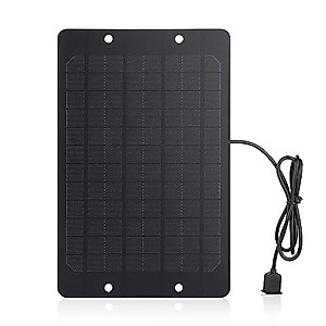Mini Solar Panel,5V 6W USB Monocrystalline Solar Panel Charger,Waterproof Solar Charger with Built-in Voltage Stabilization System for Smart Phone,Power Bank and GPS Unit