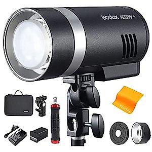 Godox Flash Strobe AD300 Pro AD300Pro Outdoor Studio Monolight 300w Photographic Lighting for Canon Sony Nikon Fuji Olympus Panasonic Camera 2.4G TTL 1/8000 HSS Flash, 0.01-1.5s Recycle Time