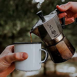 Bialetti - Moka Express: Iconic Stovetop Espresso Maker, Makes Real Italian Coffee, Moka Pot 9 Cups (14 Oz - 420 Ml), Aluminium, Silver