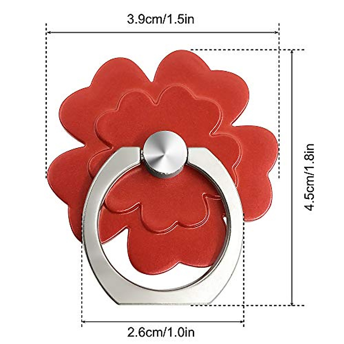 SENHAI Cell Phone Ring Stand Holder, 5 Pack 360° Rotation Metal Universal Finger Ring Grip Stand Holder Compatible with iPhone Xs Max XR X 8 7 6 6s Plus Ipad Samsung Tablet Smartphones - 5 Colors