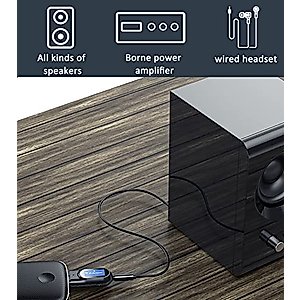 Bluetooth 5.0 Transmitter Receiver,Bluetooth Transmitter for TV,TWIEVO Bluetooth Adapter LCD Display 3-in-1 3.5MM AUX Jack Stereo USB Adapter Wireless Dongle for PC TV Car，Bluetooth tv Transmitter