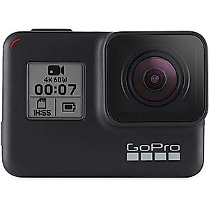 GoPro Hero7 Black — Waterproof Action Camera with Touch Screen 4K Ultra HD Video 12MP Photos 720p Live Streaming Stabilization