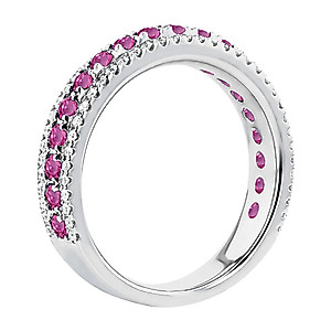 christian jewelry for women 90 year old birthday gifts for women gifts for women who have everything rings women Engagement dress matching Ring Created Pink Sapphire Ring Sterling-Silver Ring Size: 6