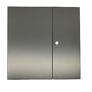 Metamas Lab - Unloaded 24 Port SC Simplex Fiber Optic Wall Mount Enclosure Box Made of Aluminum Alloy - Holds 4pcs LGX 6 Port Panels - Included Splice Trays/Fusion Protector Sleeve/Cable Tie/Bunny