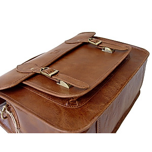 Leftover Studio DSLR Mirrorless SLR Camera Bag Case 15 inch in Rustic Crunch Cow Leather