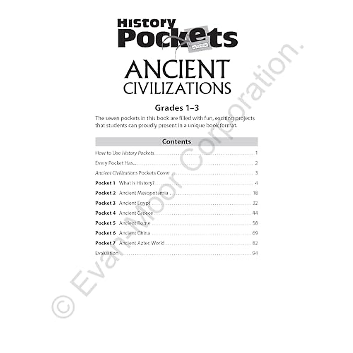 History Pockets: Ancient Civilizations, Grades 1-3