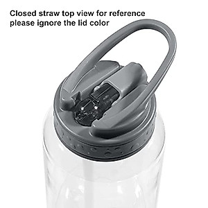 HomTune Cute Water Bottle with Straw for School Kids Girls, BPA FREE Tritan & Leak Proof & Easy Clean & Carry Handle, 23oz/ 680ml - Unicorn