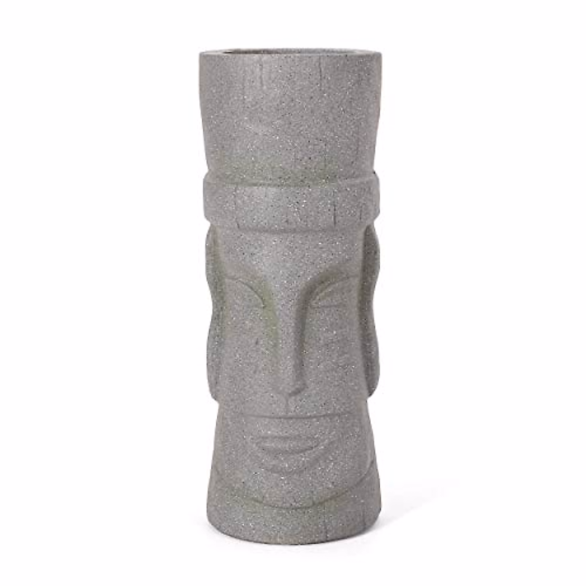 Christopher Knight Home Poulan Outdoor Flower Planter, Stone Gray
