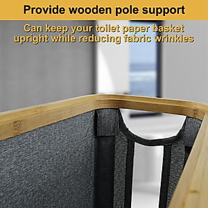 Toilet Paper Storage, Toilet Paper Basket, Toilet Paper Roll Basket, Large Capacity Holds up to 12 Toilet Paper Roll Basket with Side Window Foldable Toilet Paper Bin for Home (Gray)