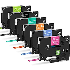 TZe Colorful 12mm Label Tape