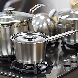 Cabilock 5.5in/14cm Universal Lid for Pans Pots Cover Seasoning Pot Cover Replacement Accessories Frying Pan Cover and Cast Iron Skillet Lid Cover