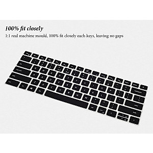Keyboard Cover for 14" Dell Inspiron 14 5410 5418 5420 5425 5430 7415 7420 7425 7430 7435,Dell Latitude 14 3320 3420/Inspiron 16 5635 5630 5620 5625 7635 7630 7620 16"/Inspiron 13 5310 5320 Skin-Black