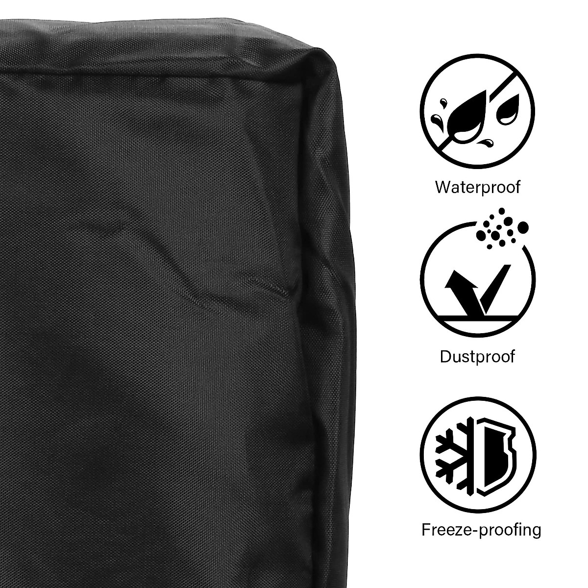 BEWAVE Split Air Conditioner Cover for Outside Compressor Units Waterproof AC Cover with Vent Hole for Outdoor Mini Split System AC Unit Fits up to 37.8 x 16.5 x 32.6 inches