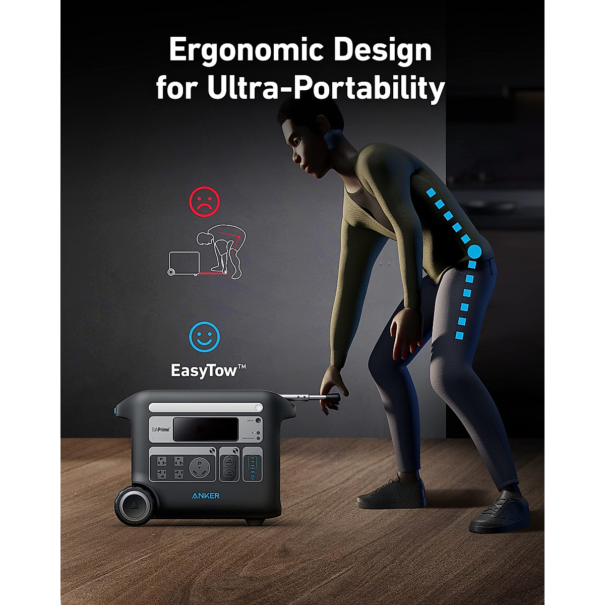 Anker PowerHouse 767 Portable Power Station, 2400W Solar Generator with 6× Longer Lifespan LiFePO4 Batteries, GaNPrime PowerHouse 2048Wh Generator for Home, Outdoor Camping, RV (Solar Panel Optional) (Renewed)