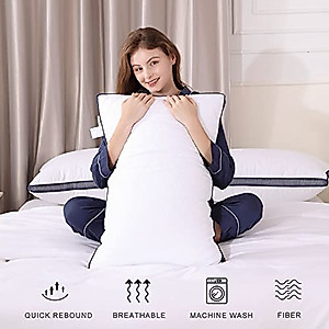 Meoflaw Pillows for Sleeping(2-Pack), Luxury Hotel Pillows Standard Size Set of 2,Bed Pillows for Side and Back Sleeper (Standard)