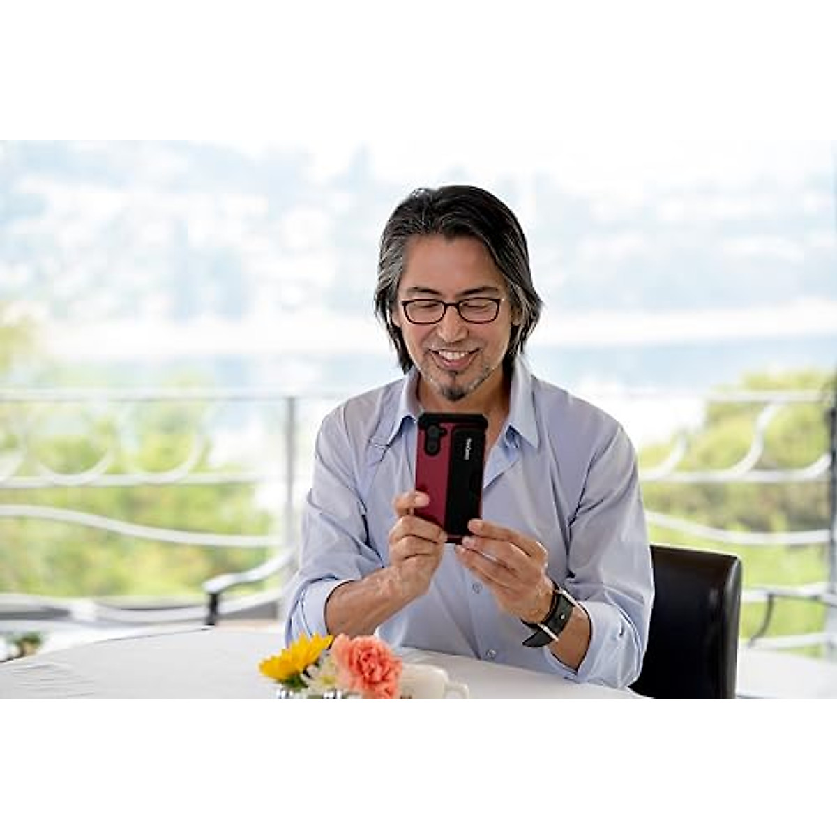 ThinOptics Unisex Adult Glasses Reading, Attachable Case / Rectangle Clear, 2.00 US