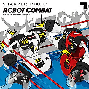 Sharper Image Remote Control Robot Multiplayer Combat Set, Red & White