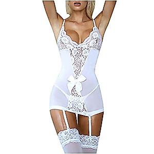 Zzalalana Sexy Lingerie for Women Naughty Role Playing Sex Items for Women Pleasure Sex Handcuffs for Adult Couples Sex Game B435 White
