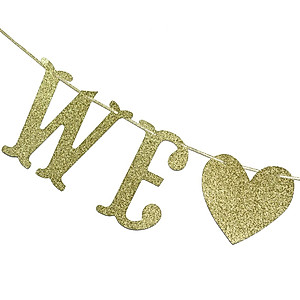 We Still Do Banner for Wedding Anniversary Party Decorations Sign Photo Prop (Gold)