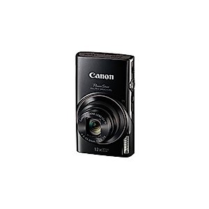 Canon PowerShot ELPH 360 Digital Camera w/ 12x Optical Zoom and Image Stabilization - Wi-Fi & NFC Enabled (Black) (Renewed)