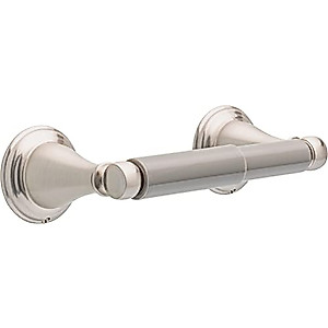 DELTA 79650-BN Windemere Toilet Paper Holder, 8.31 x 3.46 x 2.36 Inches, SpotShield Brushed Nickel