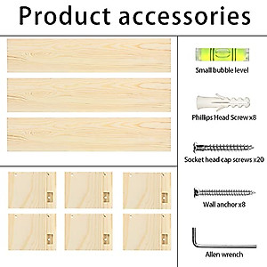 Lixintray Floating Bookshelf 24 Inches Set of 3, Wall Mounted Nursery Book Shelves for Bathroom Decor, Kids Room, Kitchen Spice Rack, Book Shelf Organizer for Baby Nursery Decor