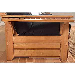 Kodiak Furniture Phoenix Futon With Storage Drawers, Suede Gray