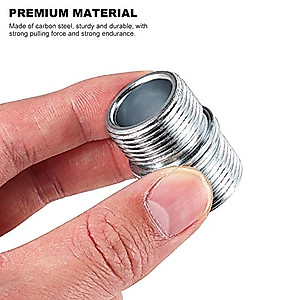 DOITOOL 4PCS 25.4mm Diameter Connectors for Thick Wire Shelve Shelving Unit Double Head Shelf Support Nut Replacement Storage Shelves Part Metal Rack