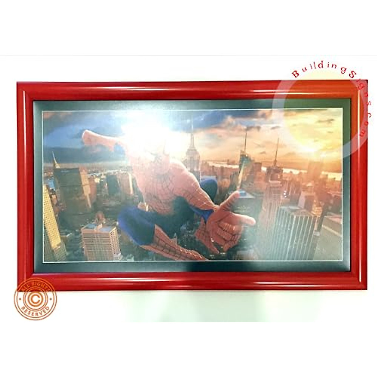 RED Poster Frame 10x20 Inches, snap frame, Outdoor Poster Display Unit (Aluminium)