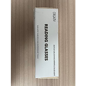 CRGATV 3-Pack Reading Glasses for Men Blue Light Blocking Metal Full Wide Frame Computer Readers Anti UV/Eye Strain/Glare (+2.5 Magnification Strength)