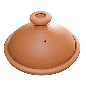 Moroccan X-Large Lead Free Cooking Tagine None Glazed 13 Inches in diameter Authentic Food