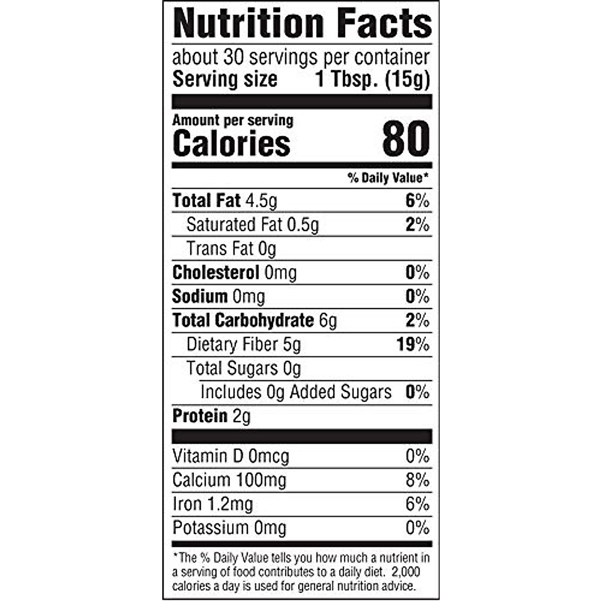 Amazon Brand - Happy Belly Organic Black Chia Seeds 1 lb