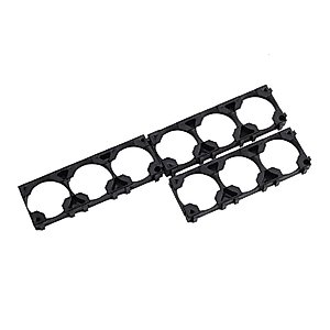 Auniwaig 50PCS Cell Spacer 26650 Battery Plastic Holder Bracket,Triple Battery Holder Bracket Battery Pack Bracket for DIY Fixed Battery