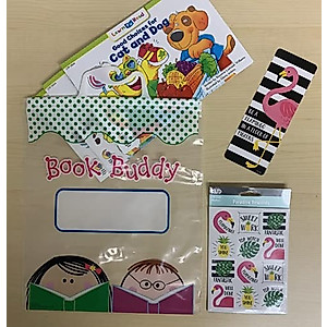 Creative Teaching Press Stick Kids Book Buddy Bags, CTP Classroom Supplies, Multi-Color, Pack of 6, 10 1/2” x 12 1/2”