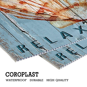 Nautical Beach Ocean Theme Underwater Shells Lawn Sign Lawn Yard Decorations for Construction 12x18 Inch Custom Yard Signs with Stakes Coastal Seascape Painting Metal Yard Lawn Sign for House Rent