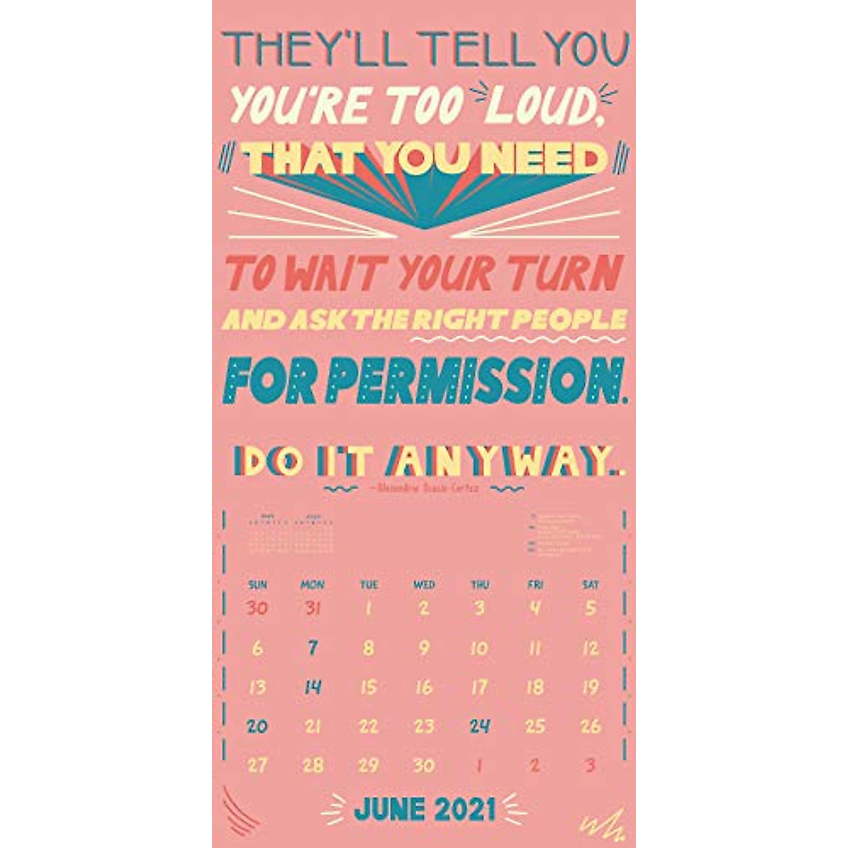 The Future Is Female Wall Calendar 2021: A Year of Art and Activism