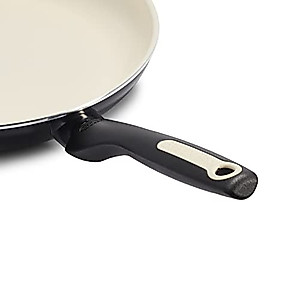 GreenPan Rio Healthy Ceramic Nonstick 8" and 10" Frying Pan Skillet Set, PFAS-Free, Dishwasher Safe, Black