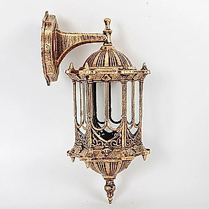 BAUFAS Outdoor Wall Lighting,Exterior Light Fixture,Lantern Lamp Wall Sconce Light Decor Fixture Light Suitable for House Exterior Barn Porch Patio Exterior Deck Garage Front Door Garden