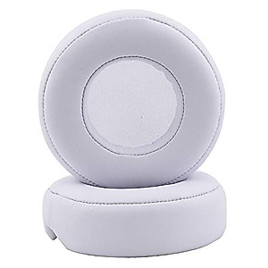 Toeasor Replacement Ear Earpads Ear Pad Ear Cushion Cover Repair Parts Compatible with Beats by Dr Dre Pro Detox Headphones(White)