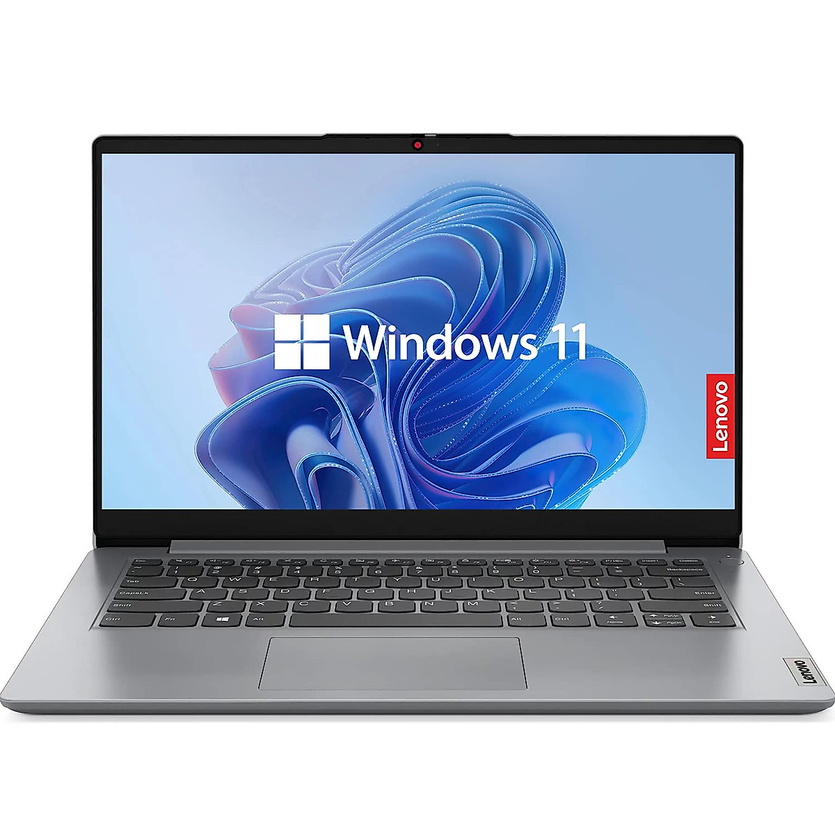 Lenovo 14" Laptop, IdeaPad 1, Intel Quad-core Processor, 14" HD Anti-Glare Display, 4GB RAM, HDMI, SD Card Reader, Long Battery Life, Includes MS Office 365, Windows 11 Home in S Mode (256GB SSD)