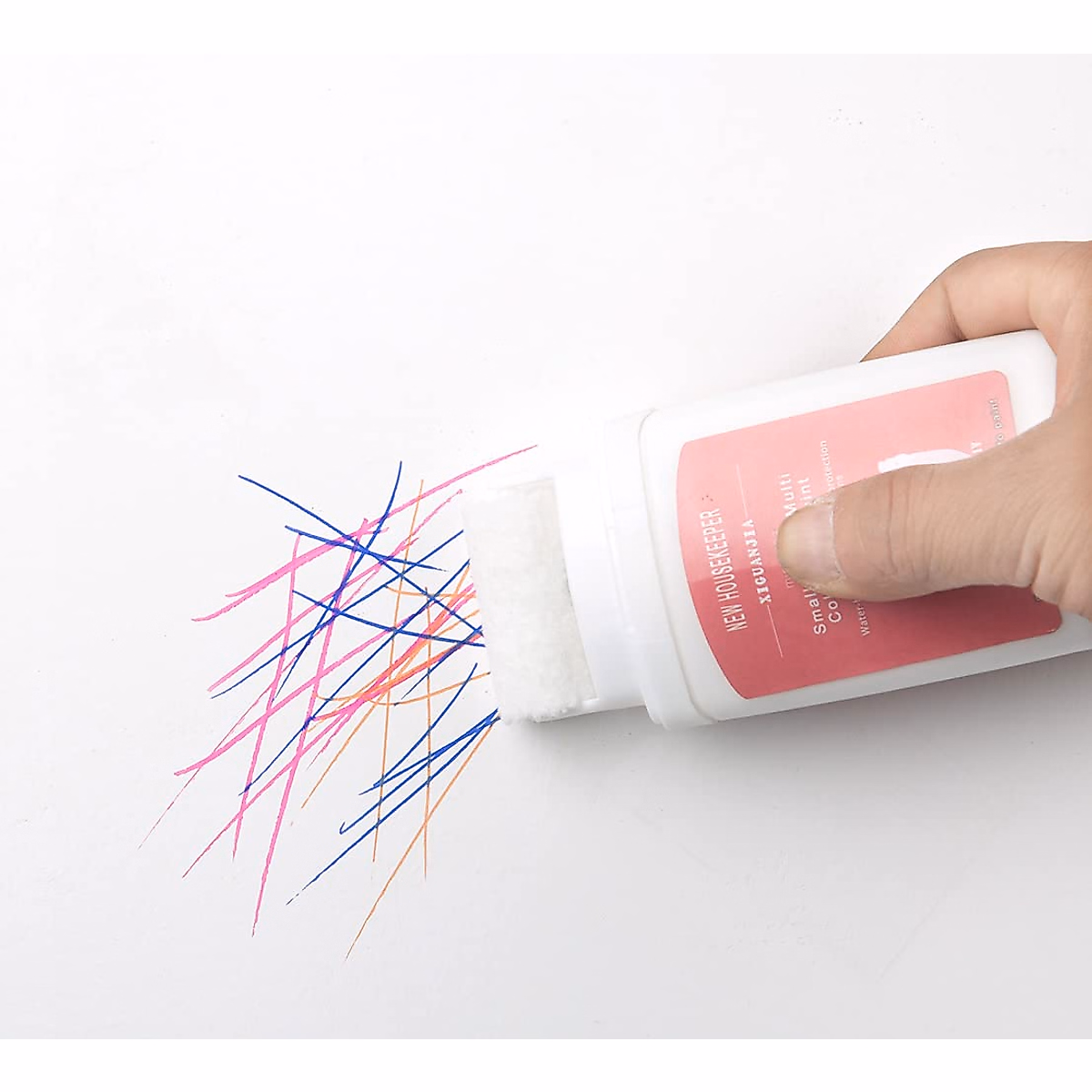 Small Roller Wall Patching Brush Wall Repair Paste Mini Spackle Roller Paint Brush Tool with Latex Paint 100g White